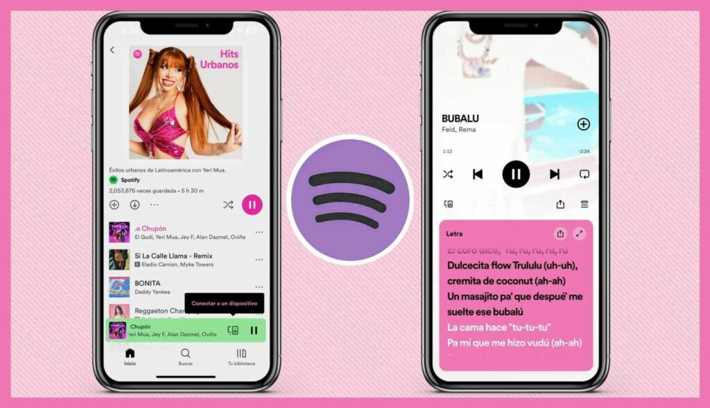 tener spotify color rosa- truco